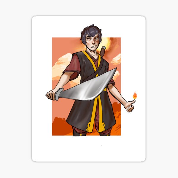 "zuko " Sticker for Sale by adachiP | Redbubble