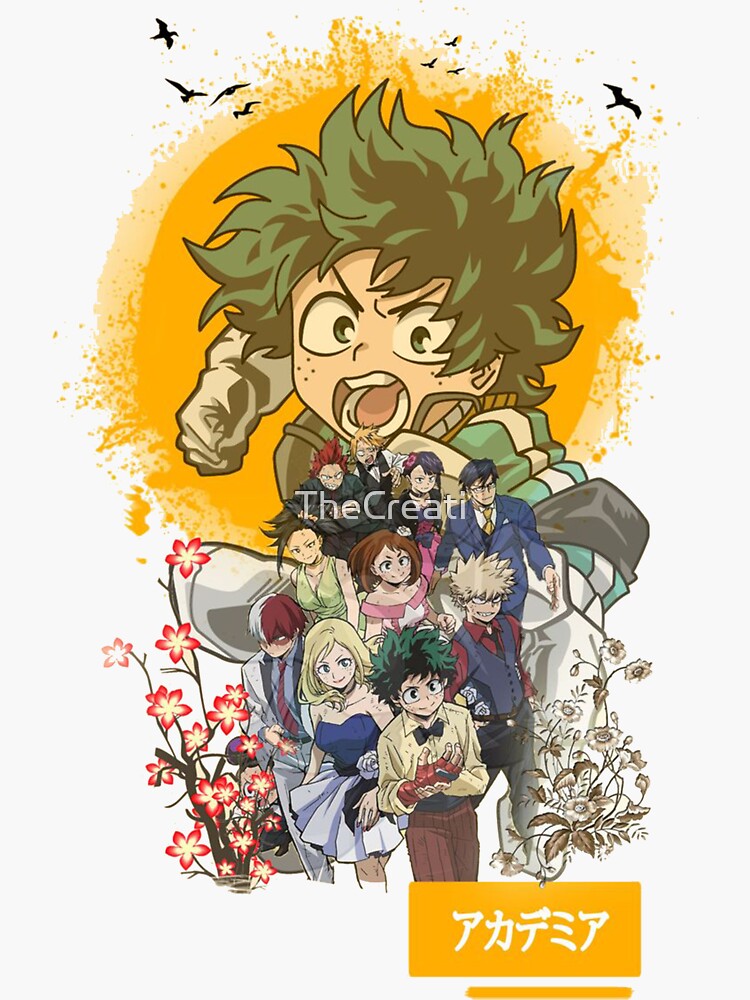 "Class 1B All Heroes Hero Academy" Sticker for Sale by TheCreati ...