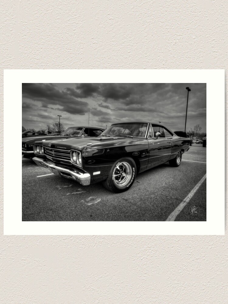 "Black '69 Plymouth Road Runner 001" Art Print for Sale by lancevaughn ...