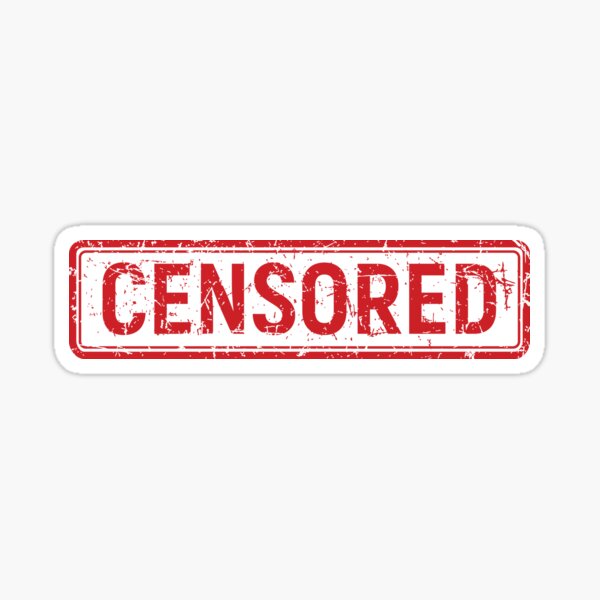 "MASK - Censored" Sticker for Sale by Doa-ibu | Redbubble