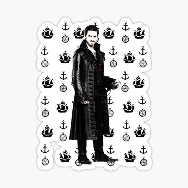 "Captain Hook, the Pirate" Sticker by mpalusodesigns | Redbubble