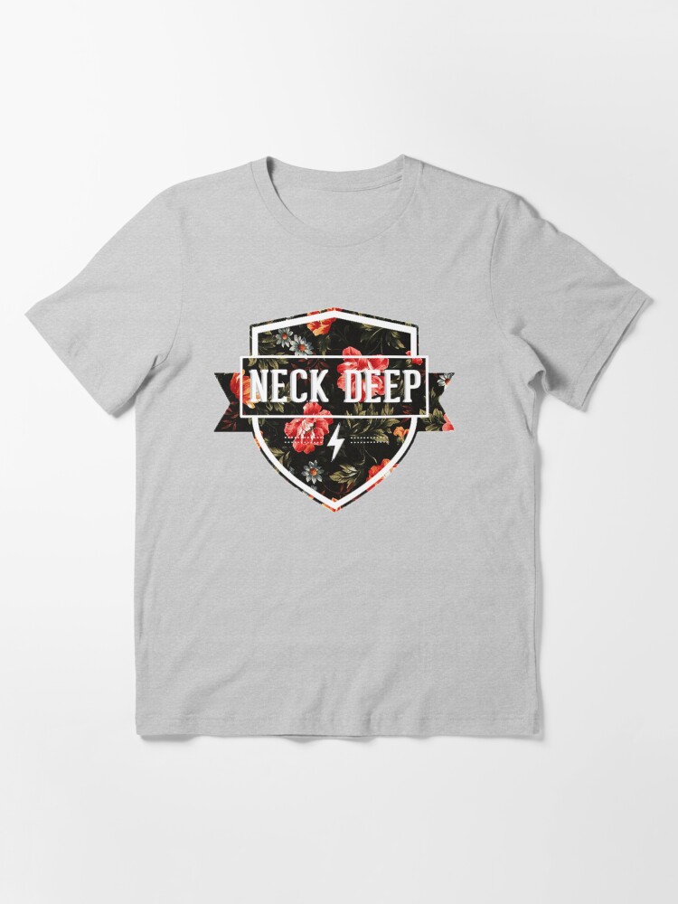"Neck Deep Floral Logo" T-shirt for Sale by j0shroberts | Redbubble ...