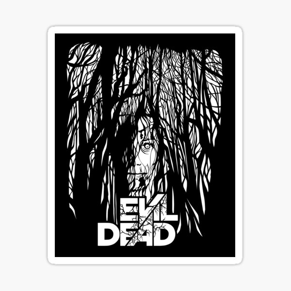 "Evil Dead" Sticker for Sale by LapinMagnetik | Redbubble