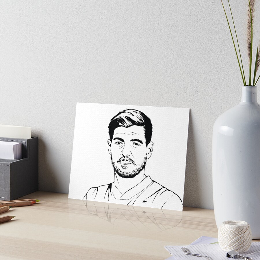 "silhouette of steven gerrard" Art Board Print by bwbenx | Redbubble
