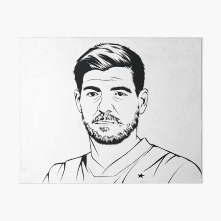 "silhouette of steven gerrard" Art Board Print by bwbenx | Redbubble