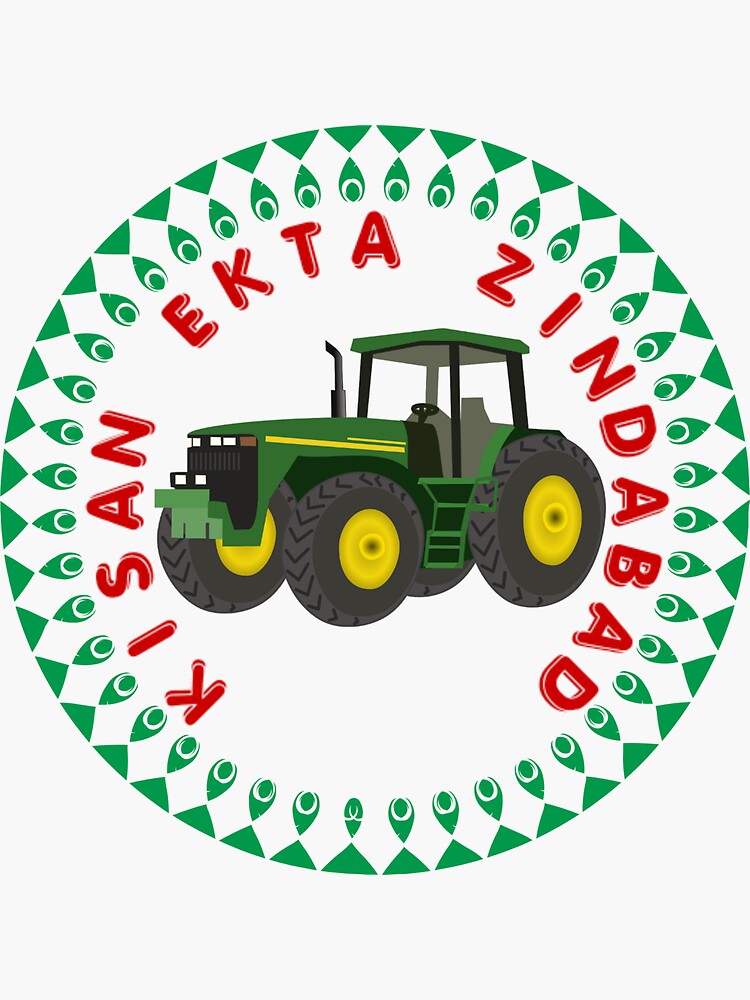 "KISAN EKTA ZINDABAD" Sticker for Sale by fauzi11 | Redbubble