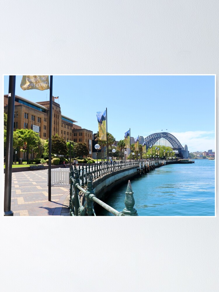 "The Sydney harbour bridge in Circular Quay" Poster by NationFixation ...