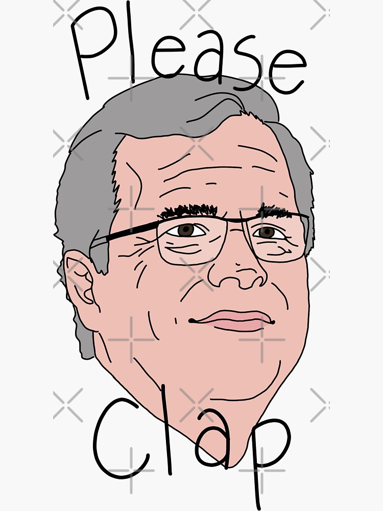 "Jeb Bush Please Clap" Sticker for Sale by Cheerhio | Redbubble