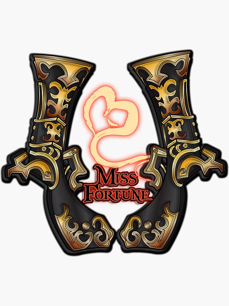 "Miss Fortune Classic" Sticker for Sale by MrIngenio | Redbubble