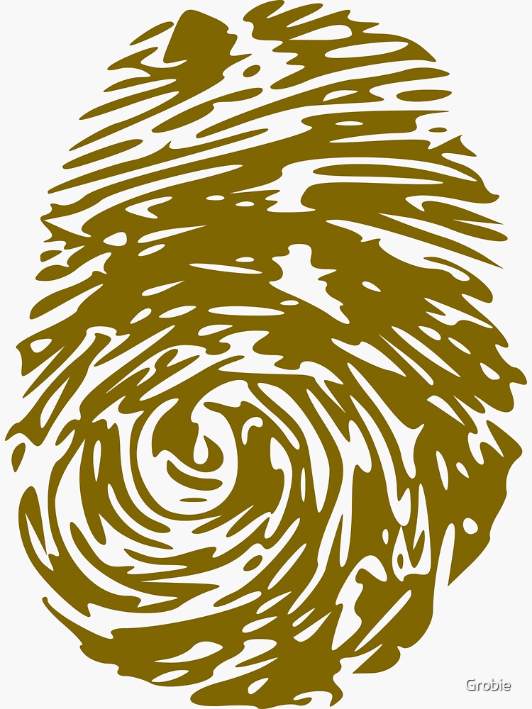 "Fingerprint" Sticker for Sale by Grobie | Redbubble
