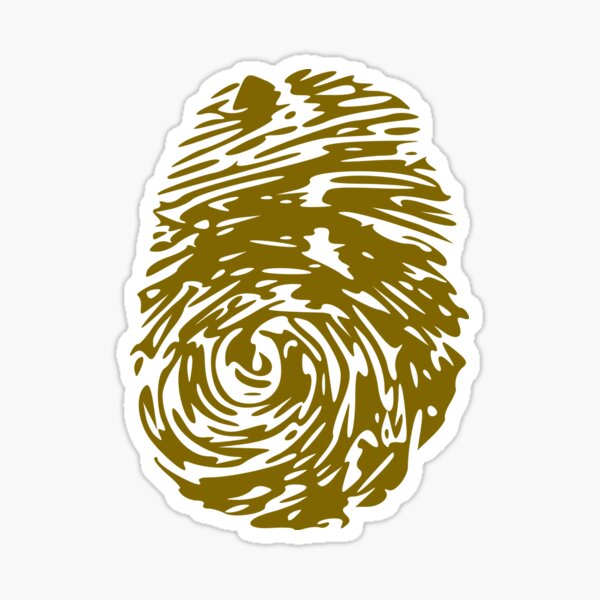 "Fingerprint" Sticker for Sale by Grobie | Redbubble