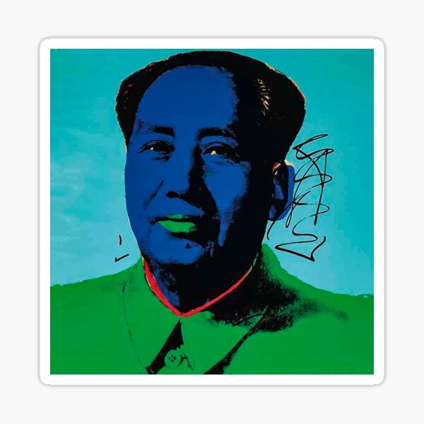 "Andy Warhol - Mao" Sticker by Mara-Ayvazyan | Redbubble