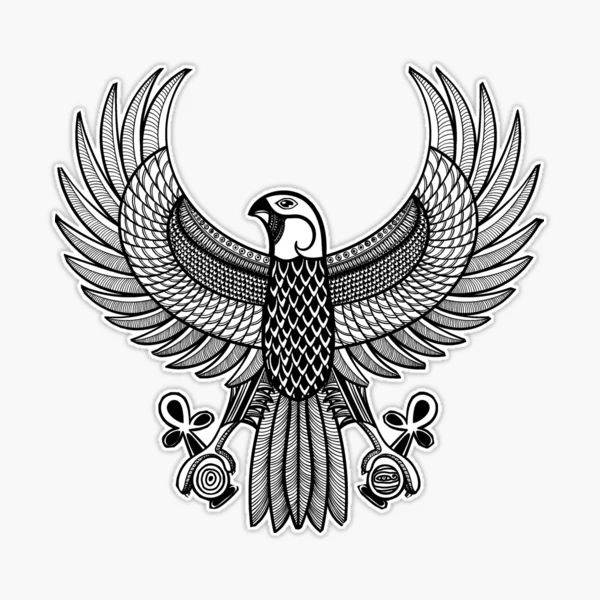 Ancient Egyptian Eagle Ancient Egyptian Patron Saint Gold Color Solar