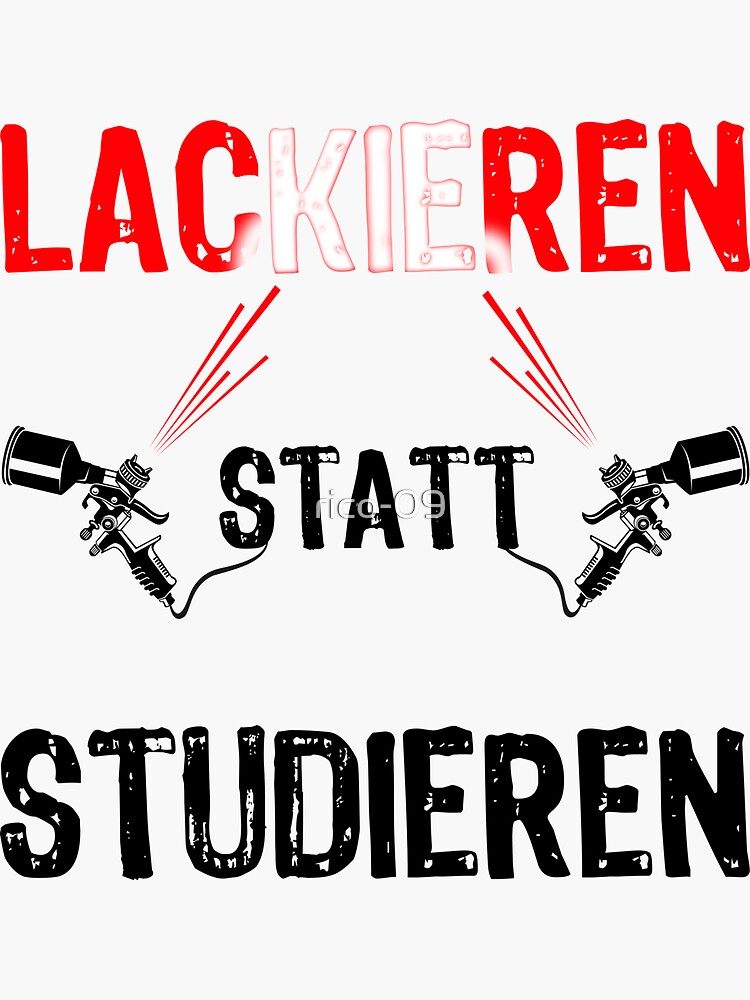 "Lackierer Sticker Beruf Maler und Lackierer Lackierer Designs ...