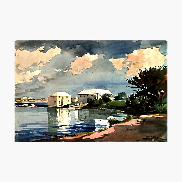 "Homer - Salt Kettle, Bermuda, watercolor painting" Photographic Print ...