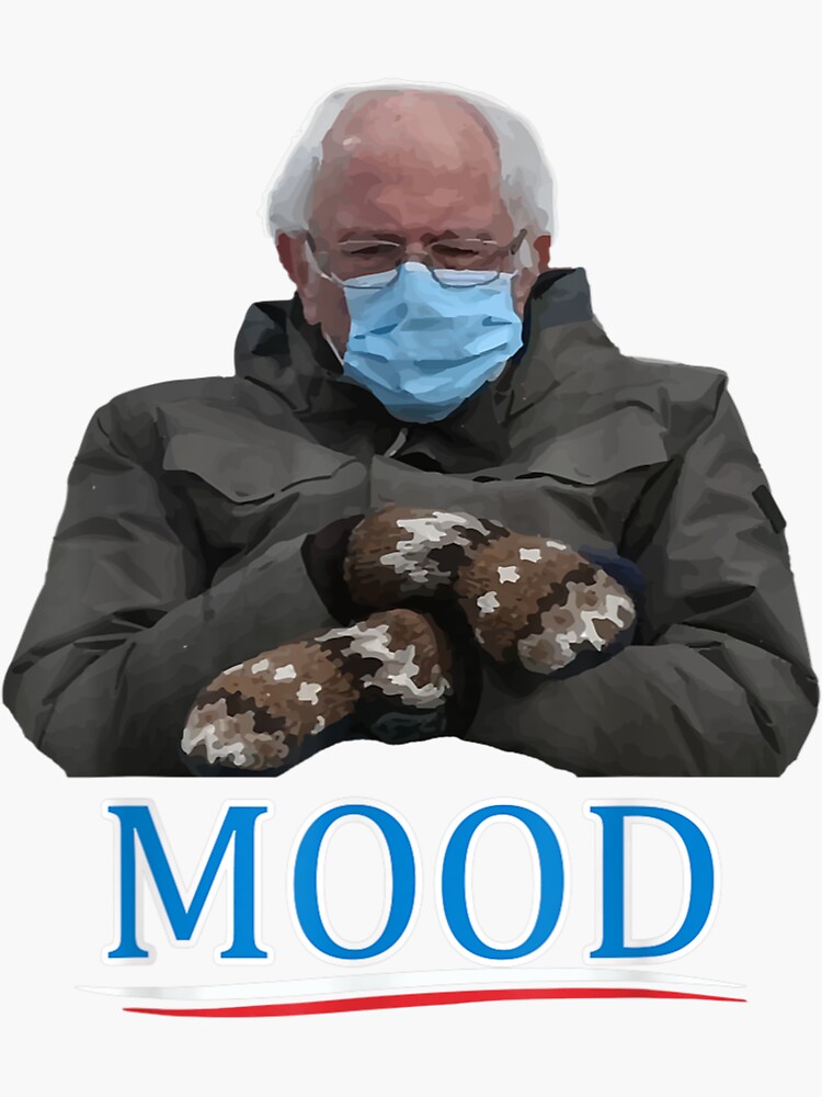 "Bernie Sanders Mitten Cold Inauguration Day 2021 Funny Meme T-Shirt ...