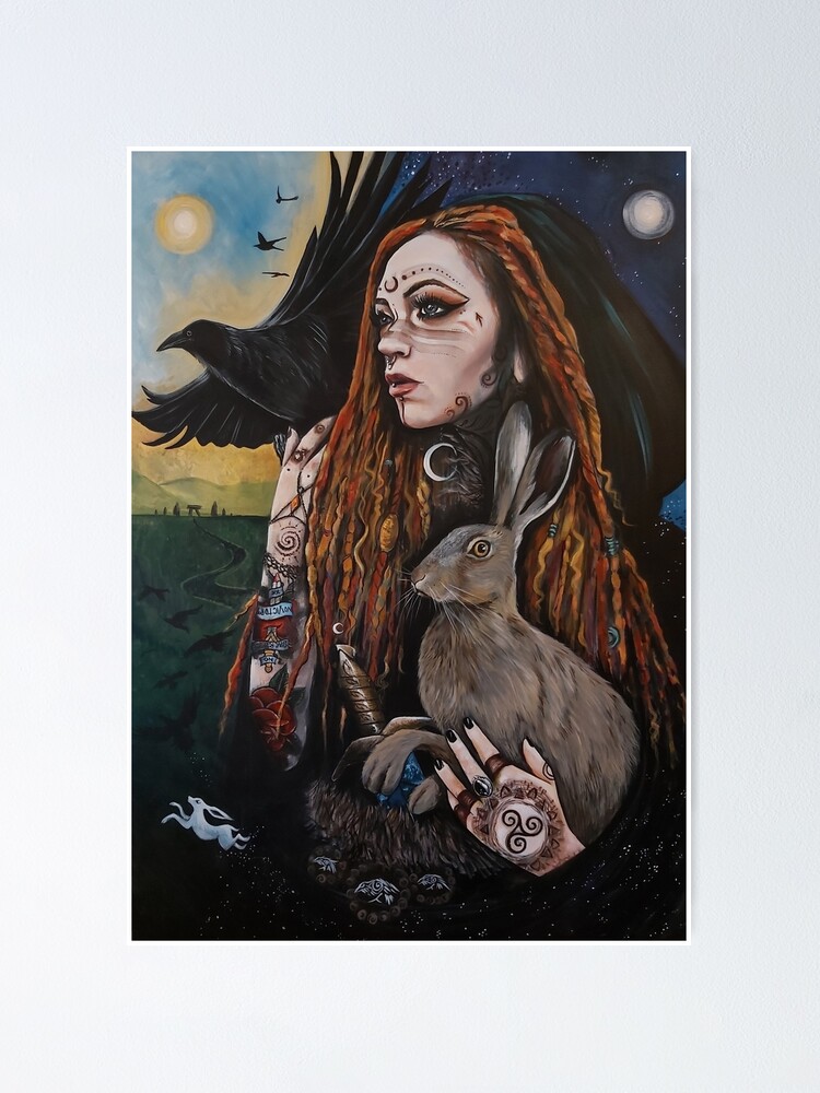 "Andraste - Iceni Goddess" Poster for Sale by A-Magpies-Tale | Redbubble