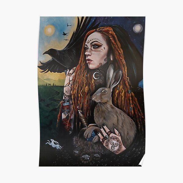 "Andraste - Iceni Goddess" Poster for Sale by A-Magpies-Tale | Redbubble