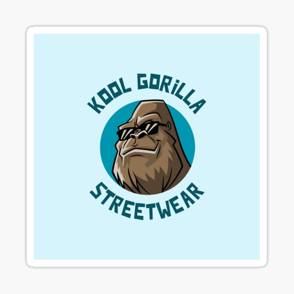 "Kool Gorilla Street wear Clothing & Accessories" Sticker by BoutThe90s ...