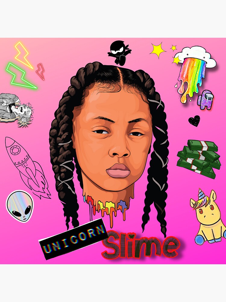 "Unicorn slime album cover" Sticker for Sale by GoGoGanG | Redbubble