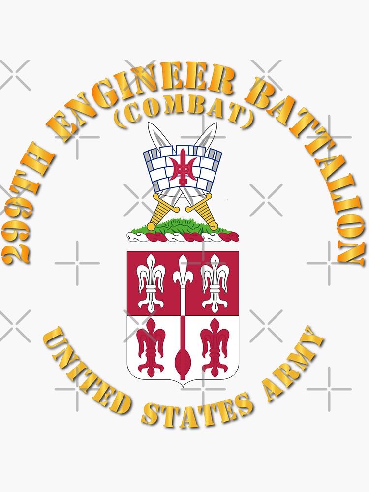"Army - COA - 299th Engineer Battalion (Combat)" Sticker for Sale by ...
