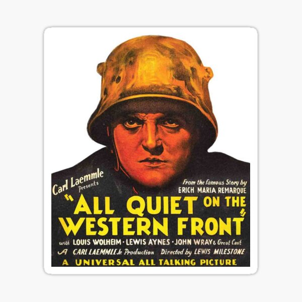 "All Quiet on the Western Front wwi" Sticker by PRLJAV | Redbubble