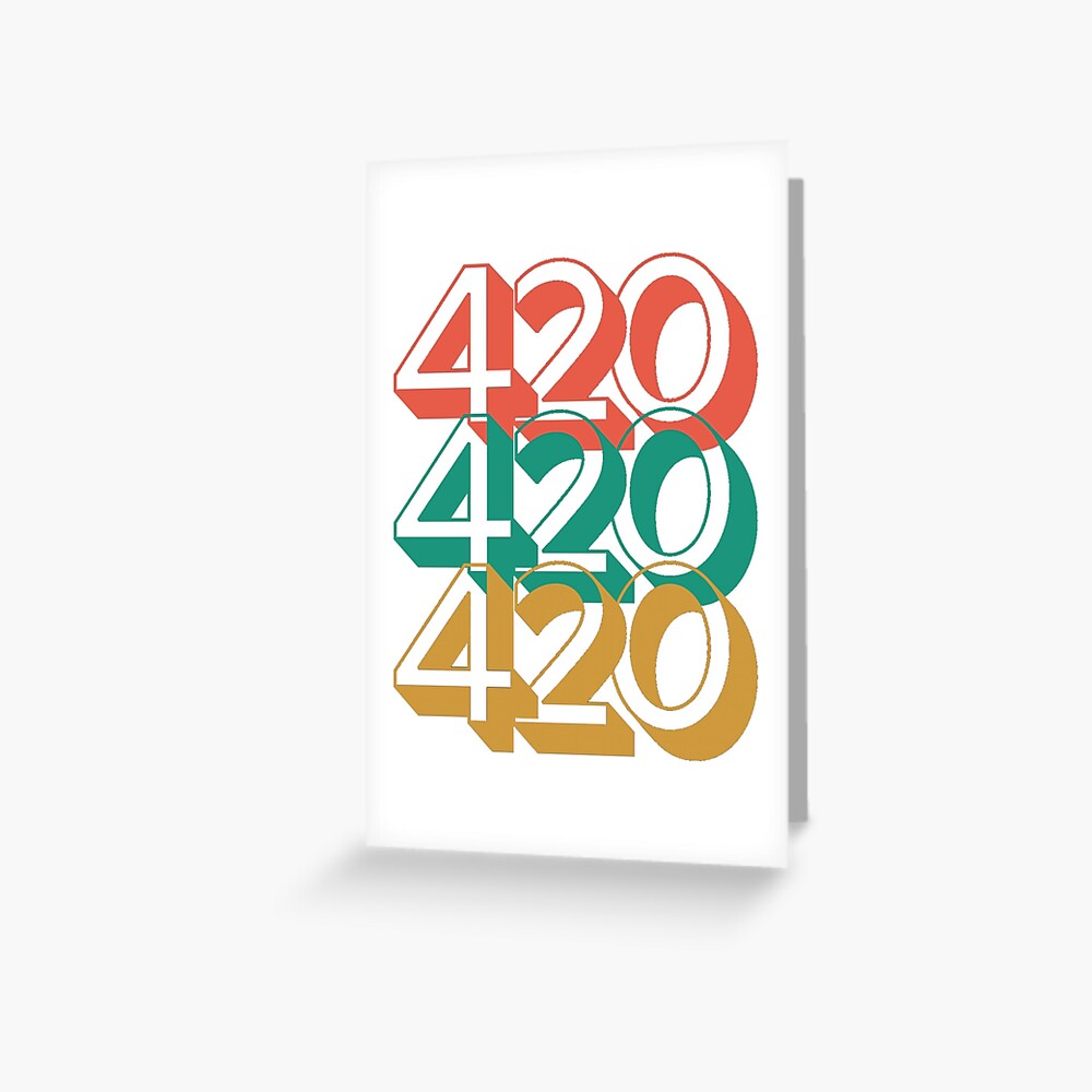 "420" Greeting Card for Sale by BizarreBazzar | Redbubble