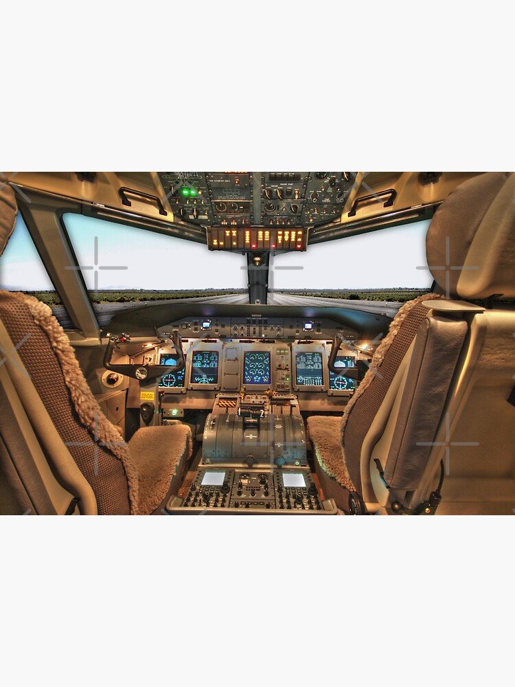 "Airplane cockpit | Aircraft lover | pilot" Sticker for Sale by ...
