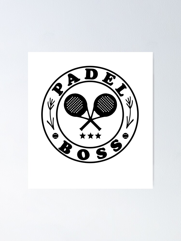 "Padel tennis Boss v3" Poster for Sale by FunSilly | Redbubble