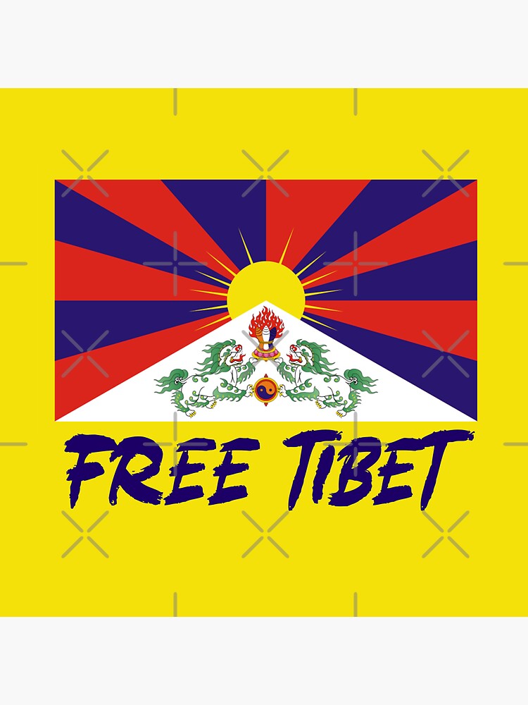 "Free Tibet" Sticker for Sale by Virilis-Designs | Redbubble