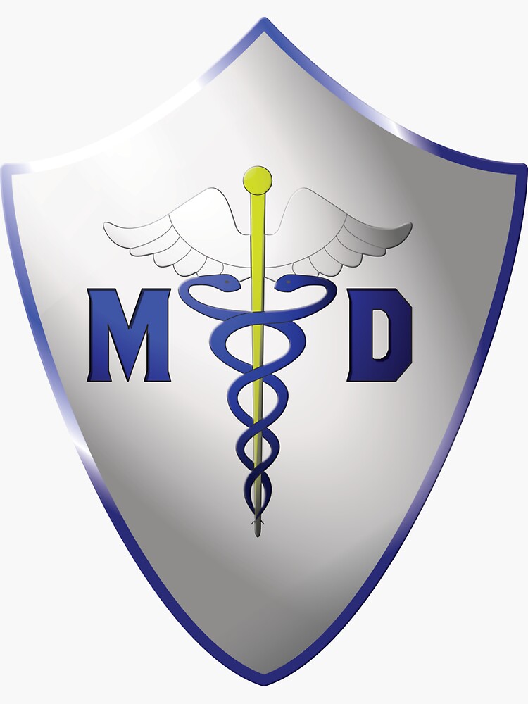 "MD Medical Shield" Sticker for Sale by tsventure | Redbubble