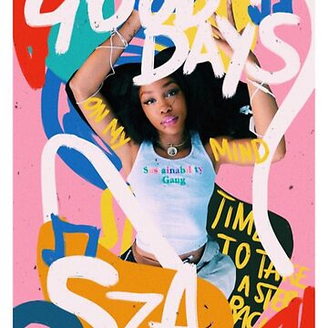 "sza good days cover" Poster for Sale by elizastreet | Redbubble