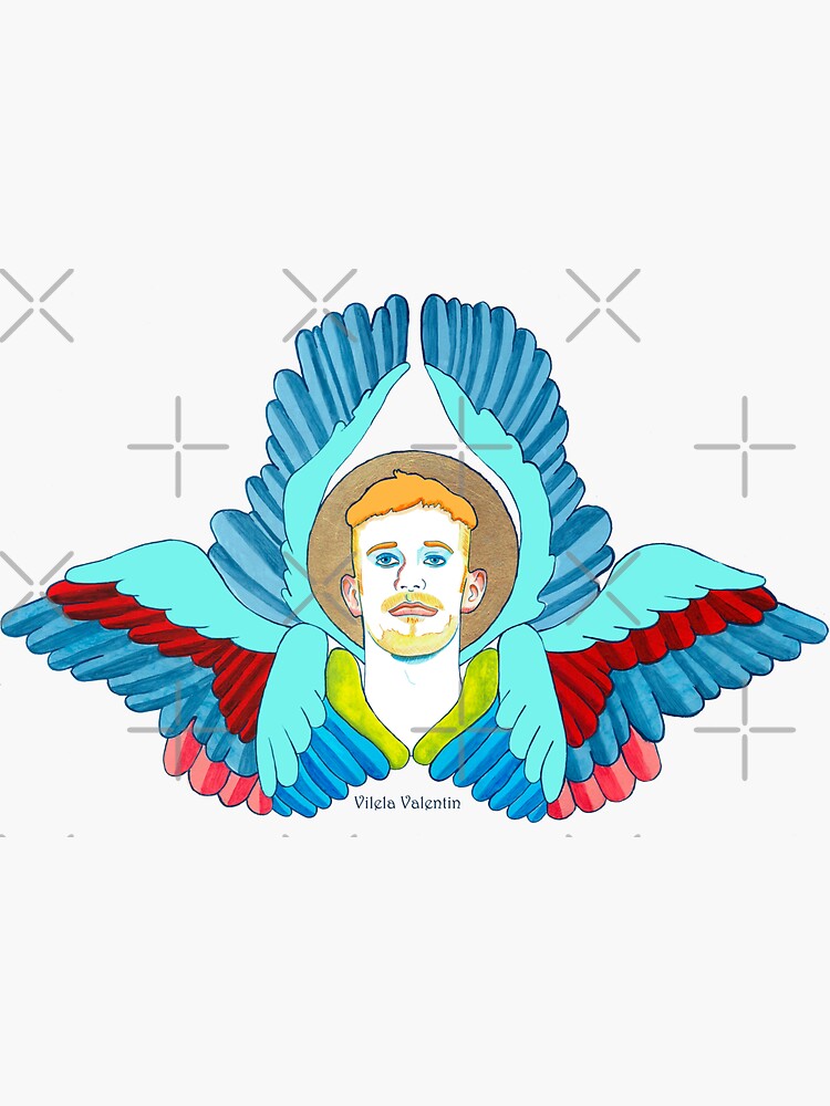 "Angélico" Sticker for Sale by vilelavalentin | Redbubble