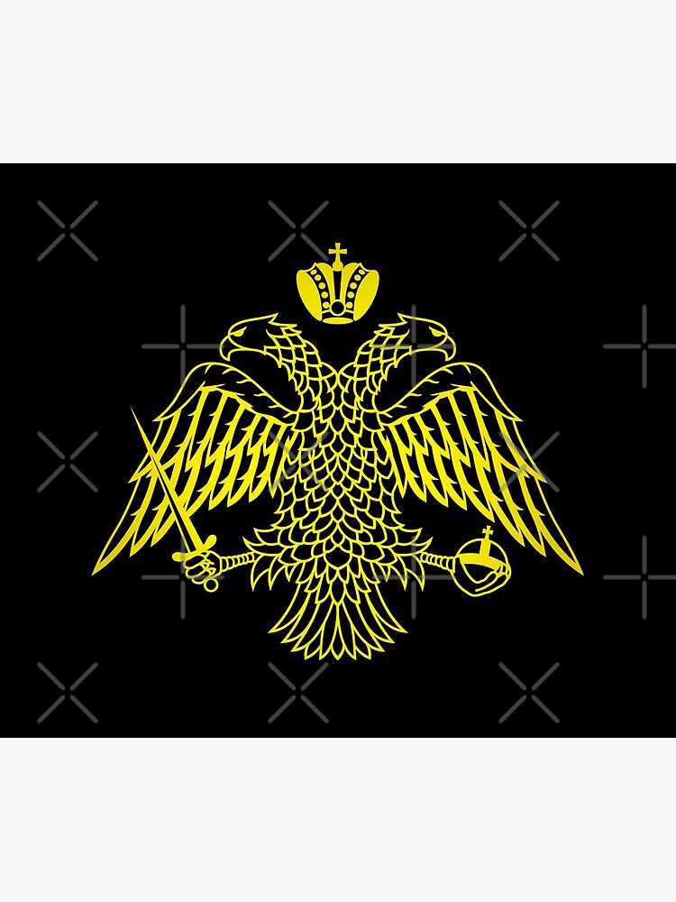"Christian Orthodox Double Headed Eagle Emblem" Throw Blanket by ...