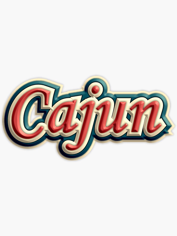 "Vintage Cajun" Sticker for Sale by siban | Redbubble