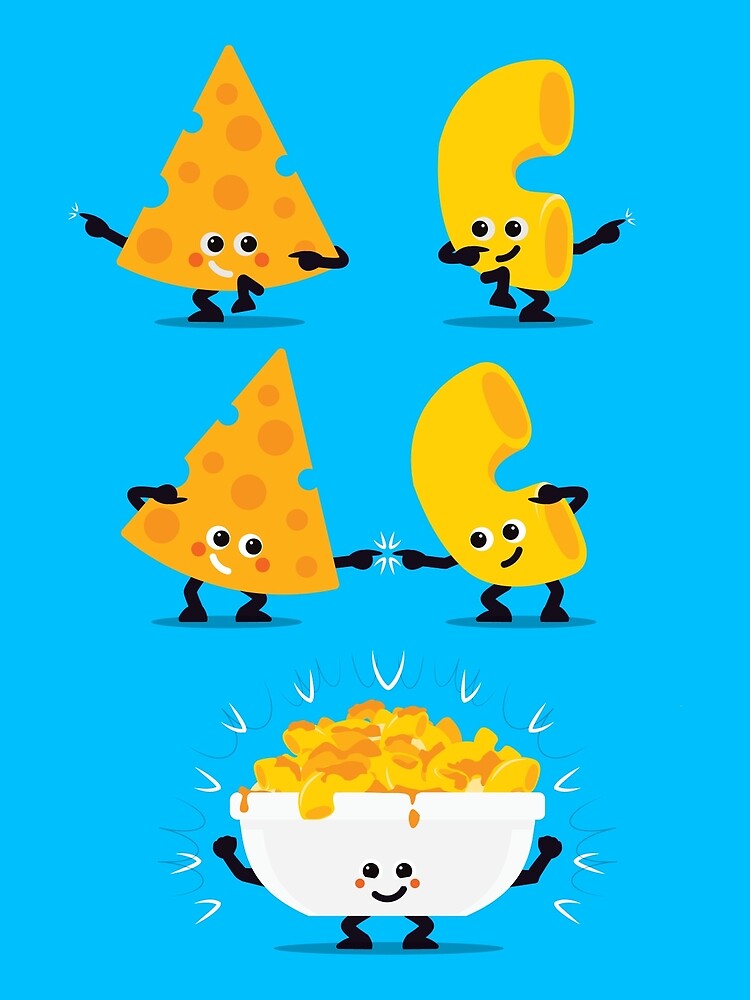 "Character Fusion - Mac N Cheese" Art Print for Sale by SevenHundred ...