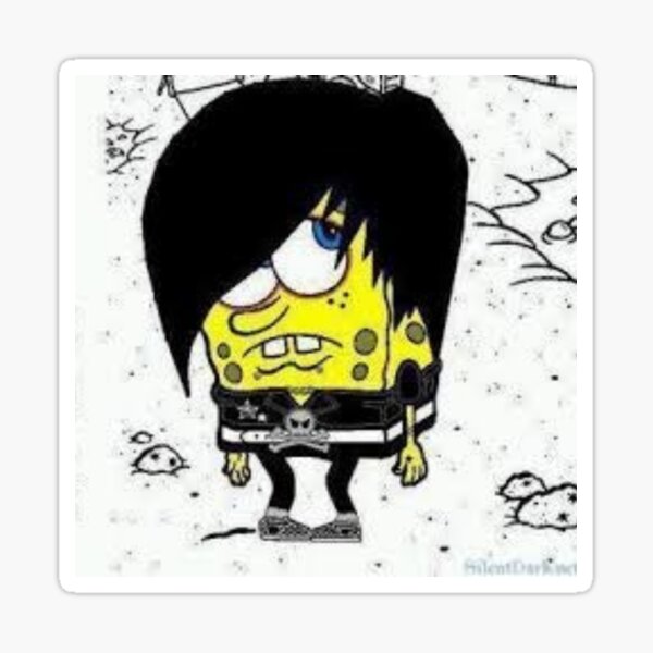 "SPONGEBOB EMO" Sticker by LiderDigital | Redbubble