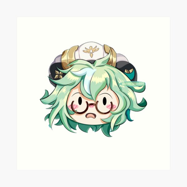 "Sucrose - Genshin Impact - Sucrose Chibi Face" Art Print for Sale by ...