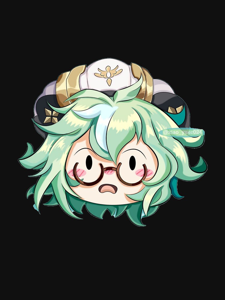 "Sucrose - Genshin Impact - Sucrose Chibi Face" Active T-Shirt for Sale ...