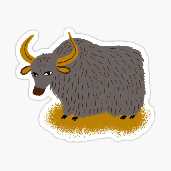 "Yay! A Yak!" Sticker by learningkiddos | Redbubble