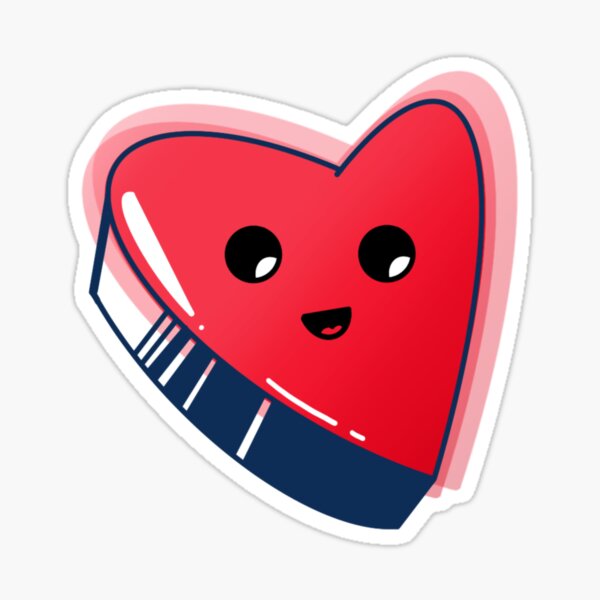 "Happy Heart" Sticker for Sale by Echasketch | Redbubble