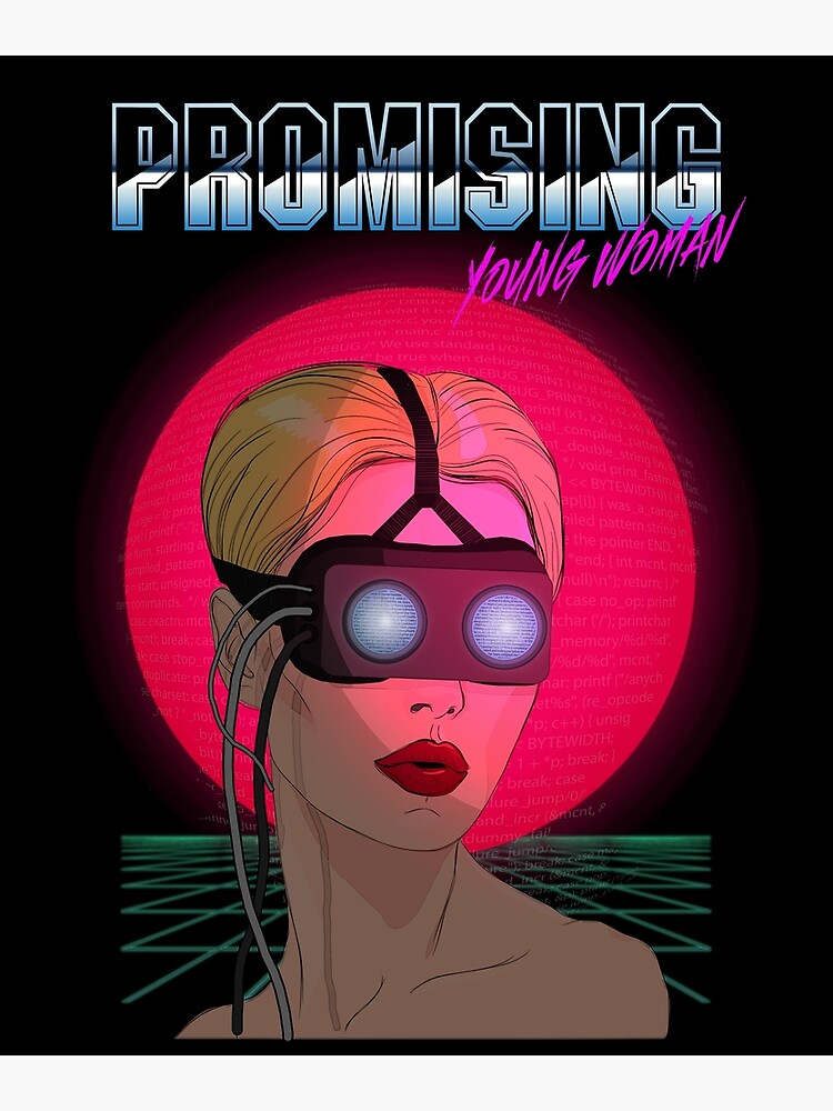"Cyberpunk Synthwave Girl 80s Virtual Reality Sci Fi" Photographic ...
