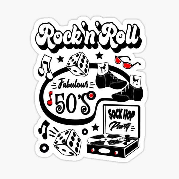 "50s Vintage Rockabilly 1950s Sock Hop Dance Rock and Roll Party Doo ...
