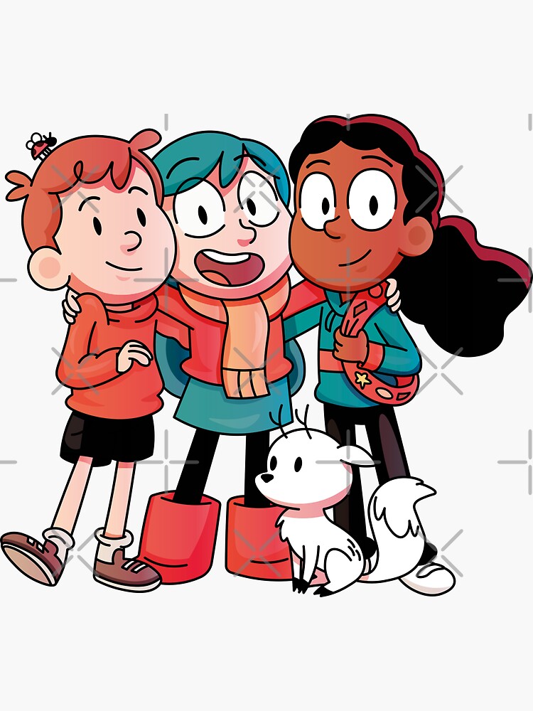 "Hilda with friends" Sticker for Sale by artnchfck | Redbubble