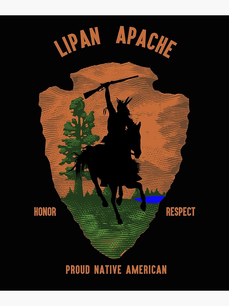 Lipan APACHE Native American Indian Retro Arrow Canvas sold by Antonio ...