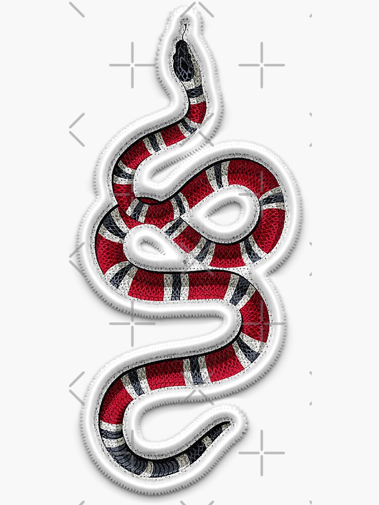 "Designer Snake Patch" Sticker by patcherie | Redbubble