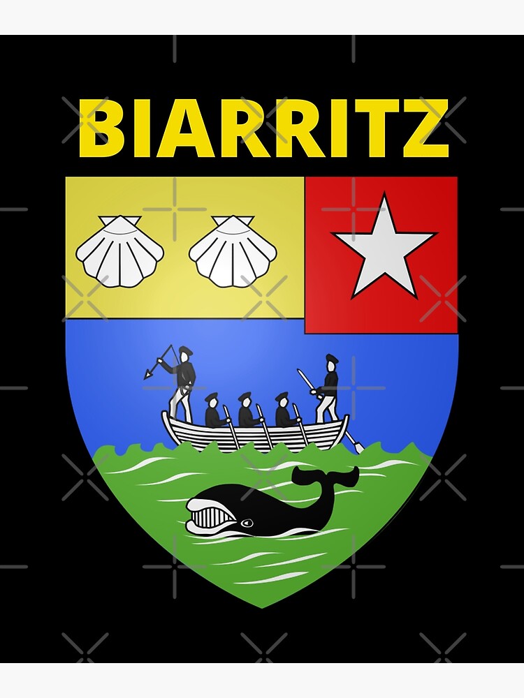 Lámina fotográfica «escudo de armas de la bandera de biarritz» de ...