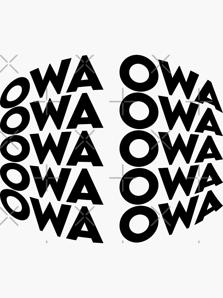 "Owa Owa" Sticker for Sale by flyrocket | Redbubble