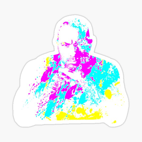 "Joe Rogan Paint Splatter" Sticker by Ratch2929 | Redbubble