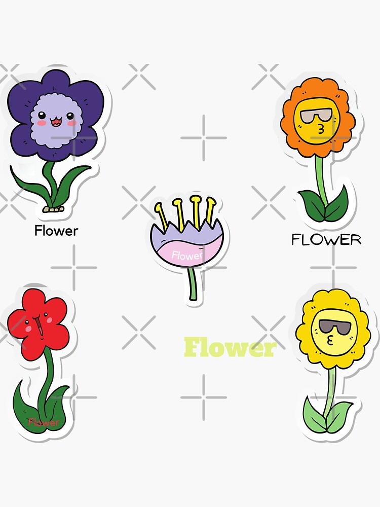 "Bfb Flower" Sticker for Sale by WorldPrintTees | Redbubble